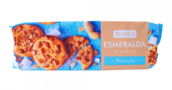 Biscuiti cu Alune, Roshen Esmeralda, 170 g, Pachet de Biscuiti cu Alune ...