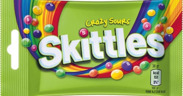 Bomboane Gumate cu Aroma de Fructe Acrisoare SKITTLES, 38 g, Bomboane ...