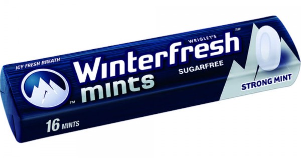 Bomboane Mentolate WINTERFRESH Strong Mint, 16 Pastile, Pastile ...