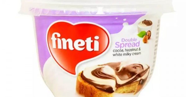 Crema de Ciocolata Tartinabila Fineti Double Spread, 200 g, Aroma Alune ...