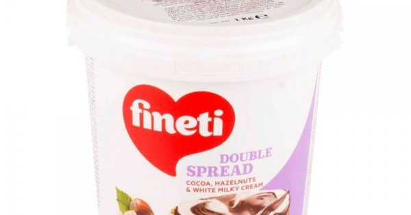 Crema de Ciocolata Tartinabila Fineti Double Spread, 1Kg, Aroma Alune ...