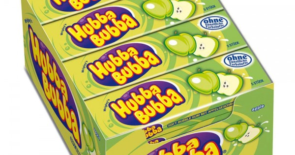 Set 20 Pachete Guma de Mestecat Hubba Bubba, cu Aroma de Mar, Guma ...