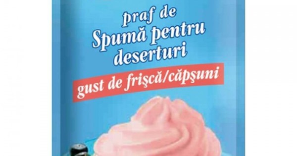 Praf de Spuma Dr.Oetker, 48 g, Frisca si Capsuni, Praf de Spuma pentru ...