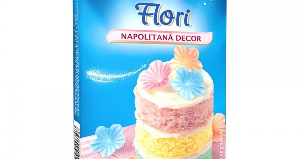 Napolitane pentru Decor Dr. Oetker, 9 g, Model Flori, Napolitane ...