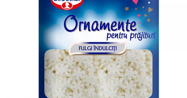 Ornamente din Zahar pentru Prajituri DR. OETKER, 30 g, Fulgi Indulciti ...