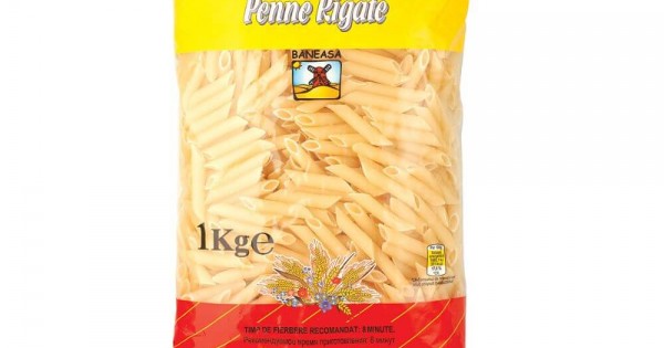 Paste Fainoase Baneasa Penne Rigate, 1Kg, Paste Baneasa, Paste Fainoase ...