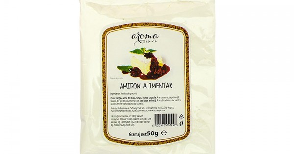 Amidon Alimentar Aroma Spice, 12 Plicuri x 50 g, Amidon din Porumb ...