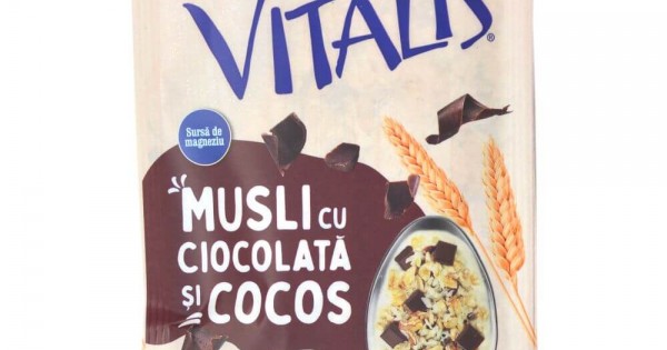 Musli Ciocolata si Cocos Dr. Oetker Vitalis, 43 g, Musli Ciocolata ...