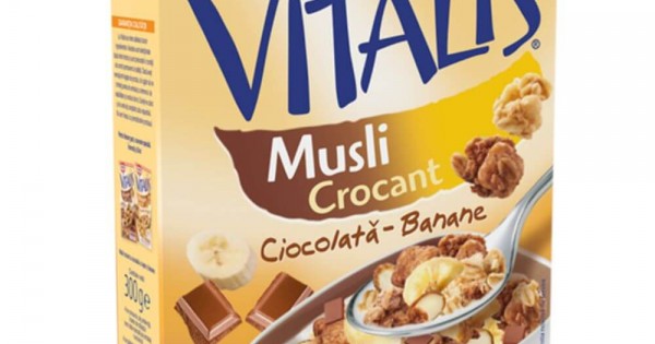 Musli Crocant Ciocolata si Banane Dr. Oetker Vitalis, 300 g, Musli ...