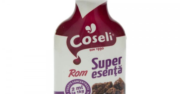 Superesenta de Rom Coseli, 30ml, Esente pentru Prajituri, Esenta de Rom ...