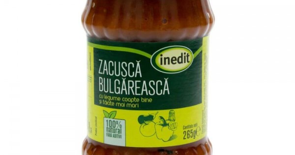 Zacusca Bulgareasca Inedit, 265 g, Zacusca de Vinete, Zacusca de Ardei ...