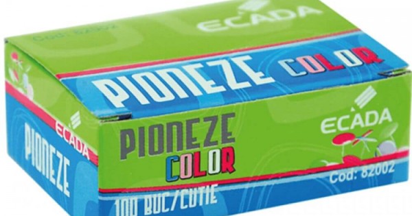 Pioneze Color Ecada, 11 mm, 100 Buc/Cutie, Diferite Culori, Pioneza cu ...