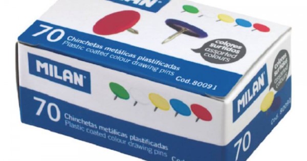 Pioneze Color Milan, 11 mm, 70 Buc/Cutie, Diferite Culori, Pioneza cu ...