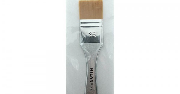 Pensula MILAN Seria 631, Varf Lat cu Par Sintetic, Numarul 35, Pensula ...