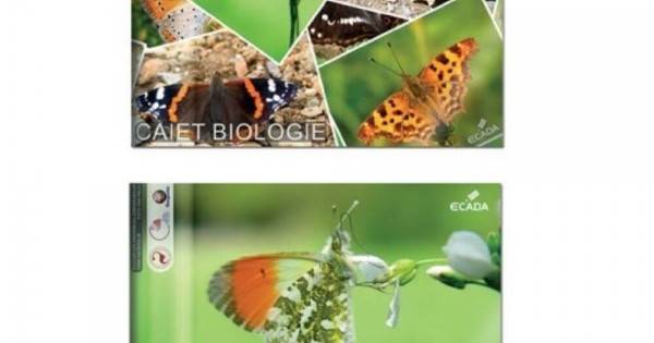 Set 20 Caiete Biologie ECADA, 24 File, 17x24 cm, Coperta Policromie ...