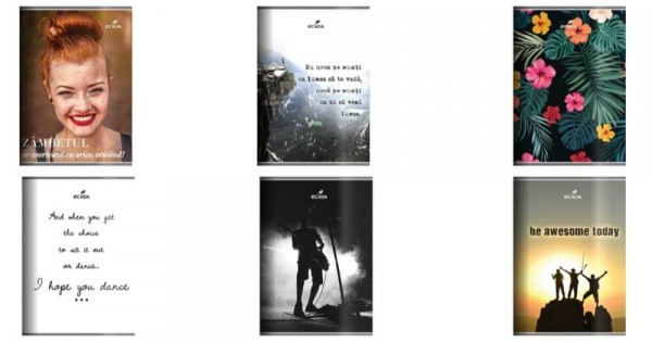 Set 12 Caiete A4 Matematica ECADA, 60 File, 60 g/m², Coperta Policroma ...