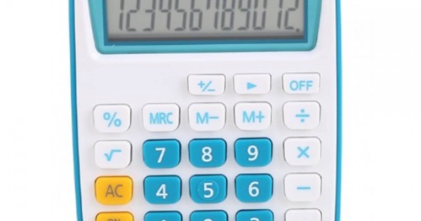 Calculator de Buzunar Deli 1122, 12 Digits, Alb/Albastru, Alimentare ...