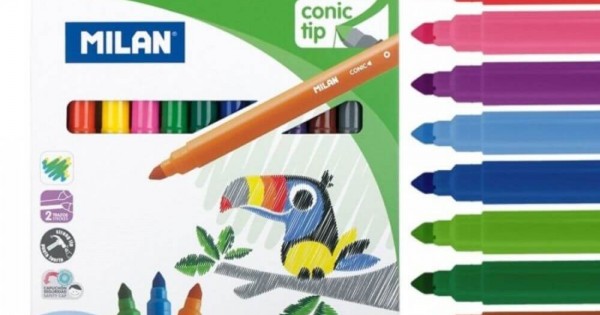 Set 12 Carioci Multicolore MILAN, Carioci Colorate, Carioci Multicolore ...