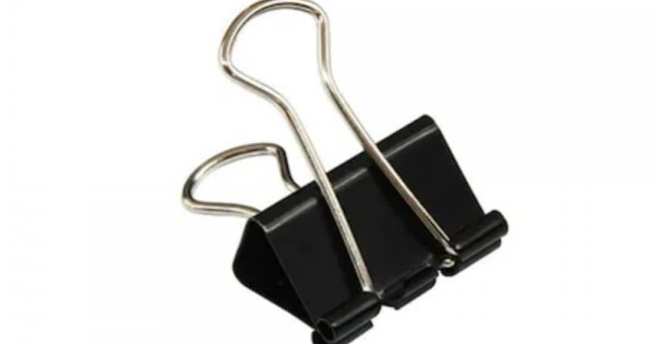 Cutie 12 Clips Metalic pentru Hartie DELI Start, Neagru, Clema ...