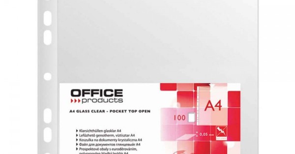 Set 100 Folii de Protectie A4, Tip Cristal, 50 MIC, Transparente, Folii ...