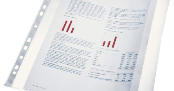 Set 10 Folii Protectie Documente A4, 100 Microni, Clapa Laterala, Folie ...