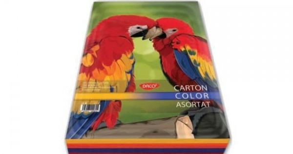 Hartie Cartonata A4 DACO, 50 Coli/Top, 240 g/m², Diverse Culori, Hartie ...