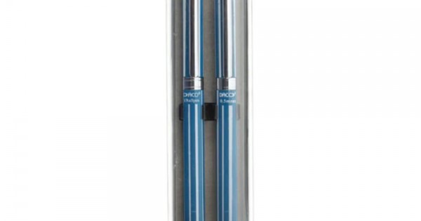 Set Pix si Creion Mecanic Daco, Corp din Metal Albastru, Rezerva Creion ...