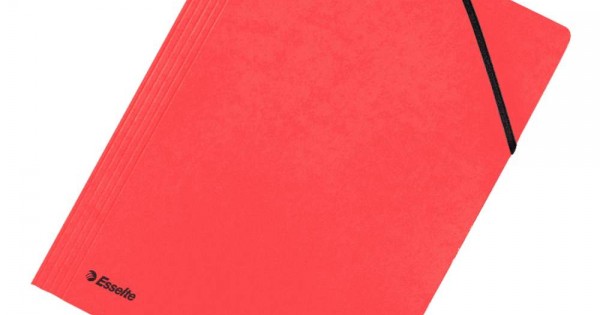 Mapa A4 din Carton cu Elastic Esselte Lux, Rosie, Mapa Carton, Mape A4 ...