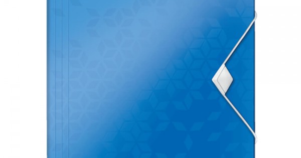 Mapa cu Elastic A4 Leitz Wow, Albastru Metalizat, Mapa Proiecte, Mapa ...