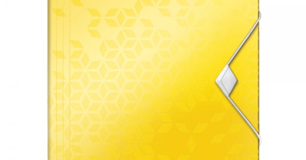 Mapa cu Elastic A4 Leitz Wow, Galben Metalizat, Mapa Proiecte, Mapa ...