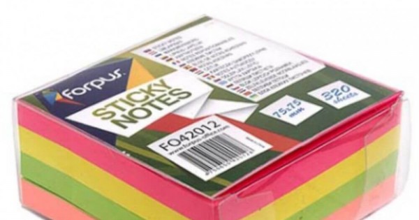 Notite Adezive FORPUS, 75x75 mm, 320 File, 4 Culori Neon, Notes-uri ...