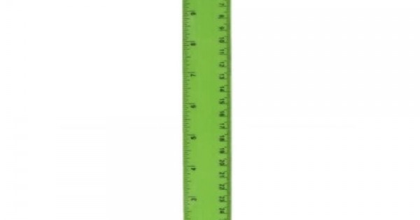 Rigla din Plastic Colorat Verde Mat, 30 cm - Rechizite pentru Copii ...