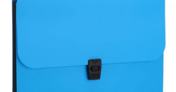 Servieta din Plastic cu Maner A4 Deli, 13 Compartimente, 600 Microni ...