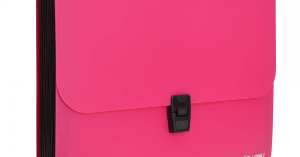 Servieta din Plastic cu Maner A4 Deli, 13 Compartimente, 600 Microni ...