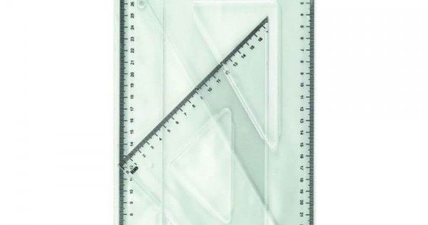 Set Geometrie Rio: Liniar 30 cm, Echer 17 cm, Echer 27 cm, Plastic ...