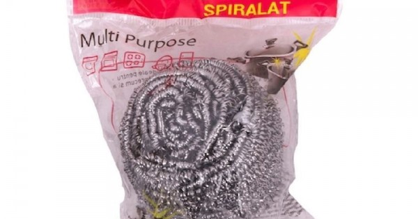 Burete din Inox Spiralat Zorex Pro, Culoare Argintie, Blister, Bureti ...