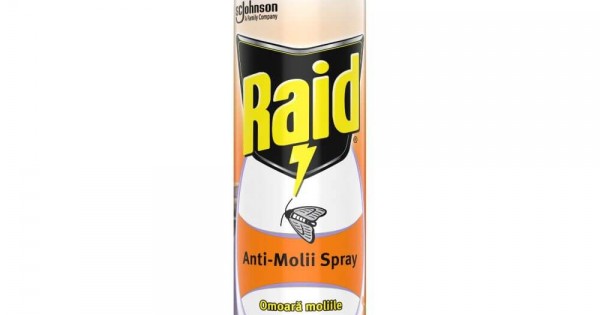 Spray Anti Molii Raid Orange, 400 ml, Parfum de Portocala, Insecticid ...