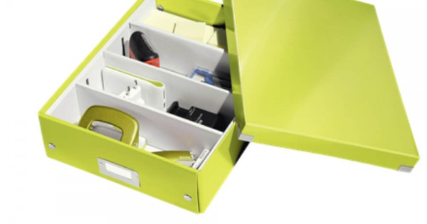 Cutie Organizer Medie din Carton Solid Laminat Leitz Click and Store ...