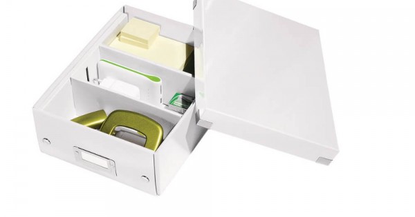 Cutie Organizer Mica din Carton Solid Laminat Leitz Click and Store ...