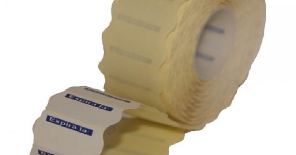 Rola Etichete de Pret Albe “Expira la”, 26x12 mm, 1500 Etc, Eticheta de ...