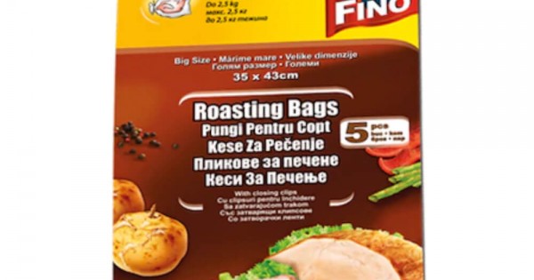 Set 5 Pungi pentru Copt cu Clipsuri de Inchidere FINO, Pungi pentru ...