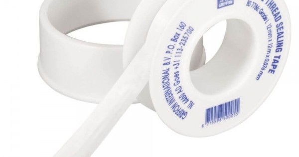 Banda Teflon Griffon, 12m x 12mm x 0.076mm, PTFE, Alb, Banda de ...