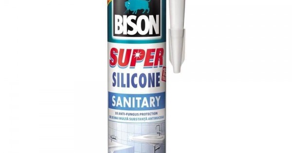 Silicon Sanitar Super Bison, 280 ml, Transparent, Mastic Etansare ...