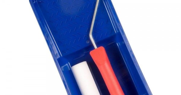 Set pentru Zugravit, Maner Trafalet, Tavita si Rola de Burete ...