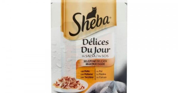 6 Plicuri Hrana Umeda pentru Pisici Sheba Mini Pouch, 50 g, Carne de ...