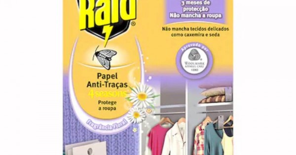 Hartie Activa Raid Impotriva Moliilor, 4 Buc, Insecticid, Raid Active ...