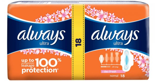 Absorbante Always Ultra Duo, 18 Buc, Absorbante Igienice, Absorbant ...