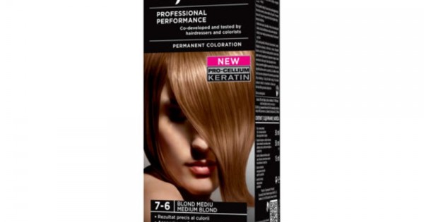 Vopsea de Par Permanenta SYOSS Color Baseline, 7-6 Nuanta Blond Mediu ...