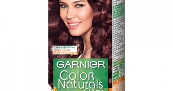 Vopsea Permanenta de Par 4.6 Rosu Intens Inchis, Garnier Color Naturals ...
