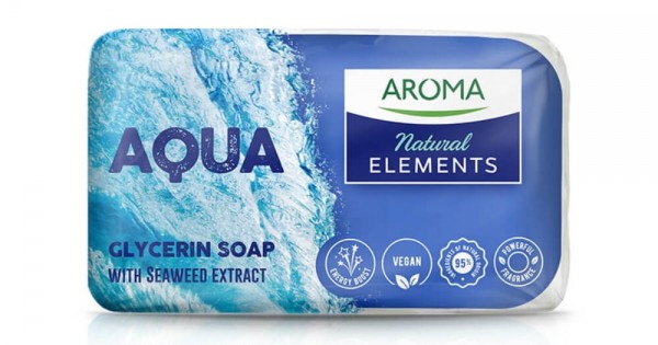 Sapun Solid AROMA Natural Element Aqua, 100 g, Sapun Solid, Sapun Solid ...